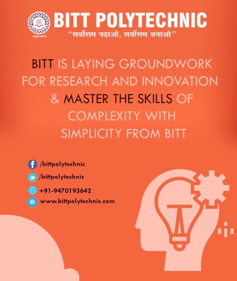 BITT Polytechnic : Learn the Skills and Build Something for Purpose